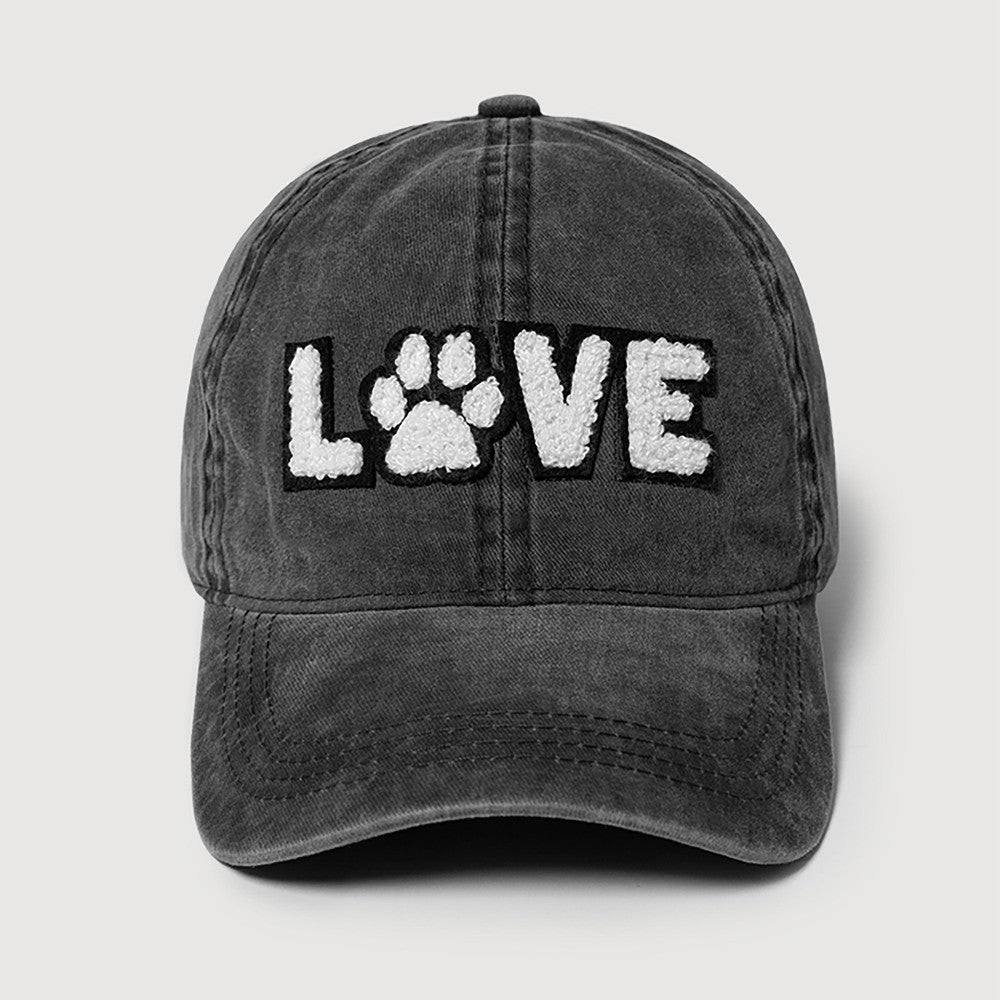 "LOVE" Paw Print Baseball Cap – Moxxie Mercantile