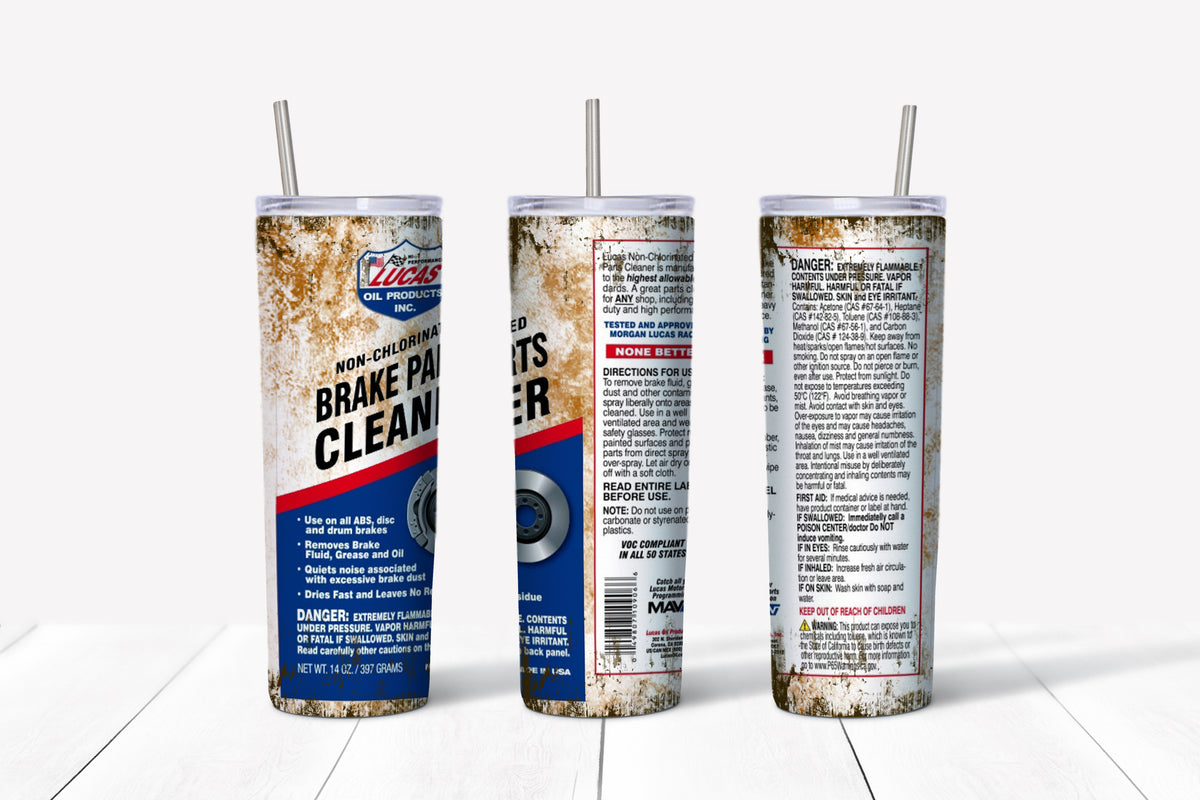 Lucas Brake Parts Cleaner Tumbler – Moxxie Mercantile